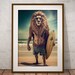 Surfer, Lion - Etsy