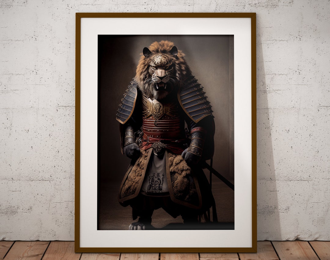 Samurai Lion - Etsy