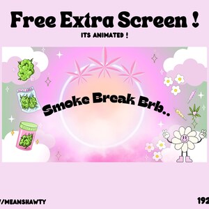 Girly 420 ANIMATED Twitch Screens - Etsy