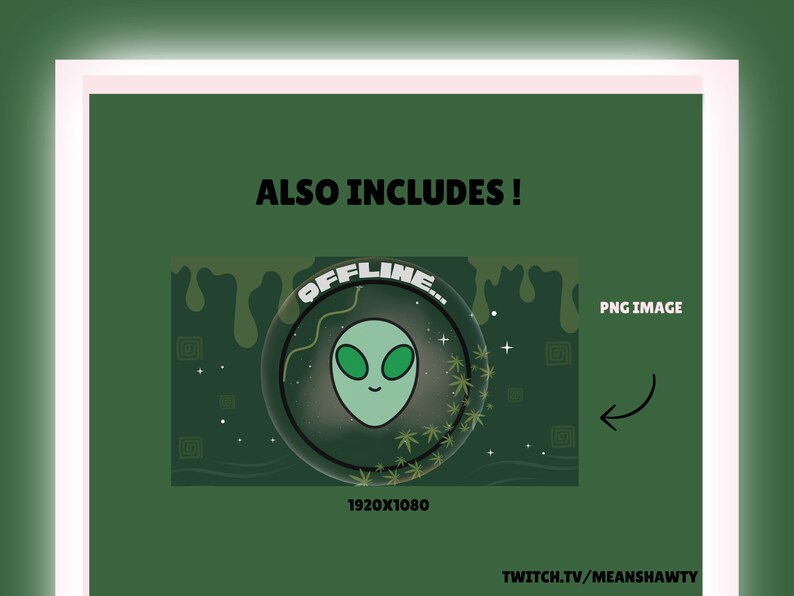 Alien 420 ANIMATED Twitch Screens - Etsy