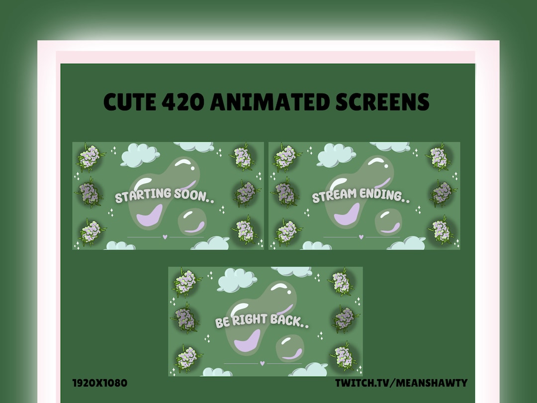 Cute 420 Green Animated Screens - Etsy