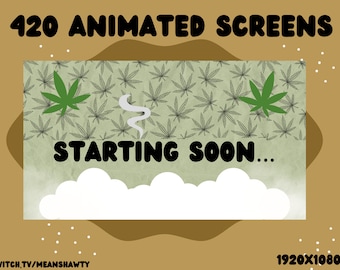 420 Twitch Animated Screens - Etsy