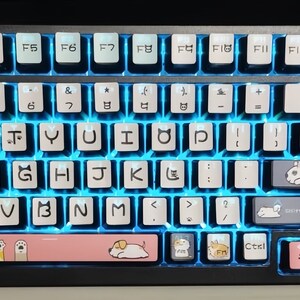 Cat Mechanical Keyboard Sticker: 3M Vinyl Decals - Etsy