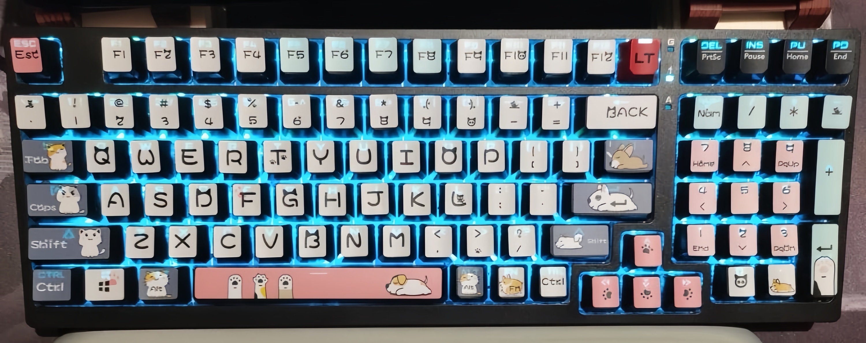 Mechanical Keyboard Sticker PC Vinyl Decals Skin Desktop Keyboard ...