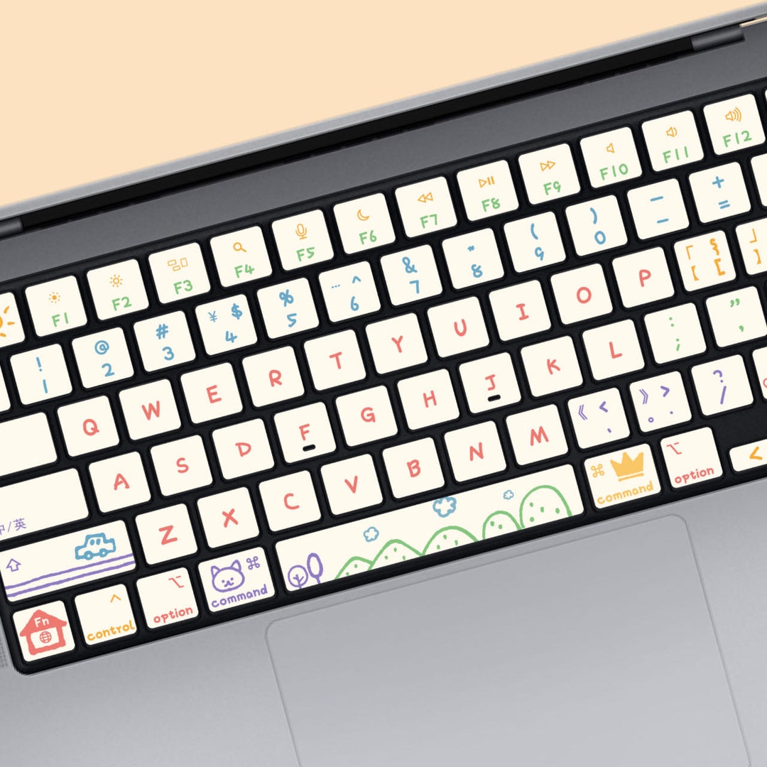 Pastoral MacBook Keyboard Stickers| Fresh Style MacBook Air Vinyl Key’s ...