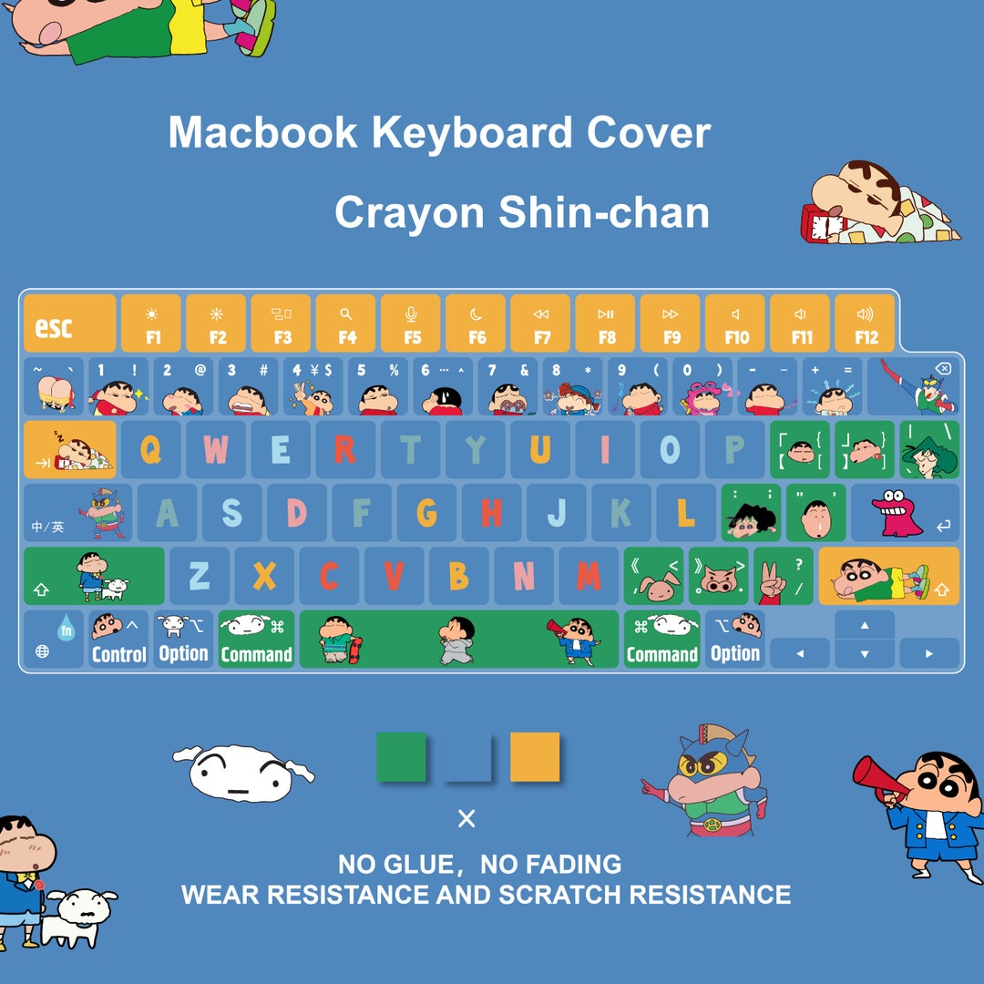 MacBook Keyboard Cover | Crayon Shin-cha| Keyboard Silicon Cover ...