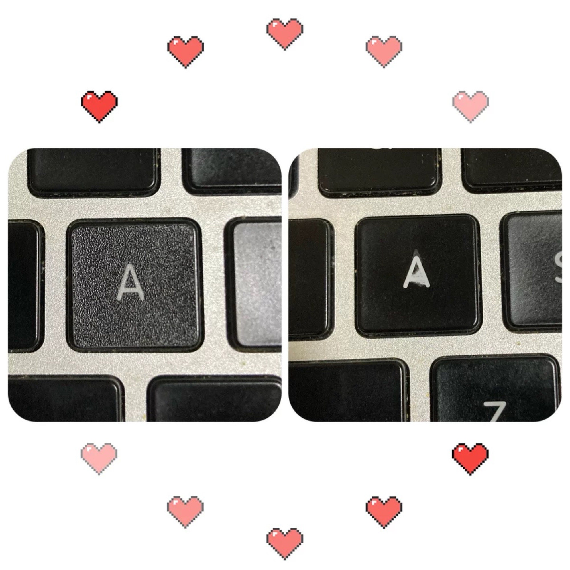 MacBook Keyboard Stickers: Black & White Vinyl Key Skin - Etsy