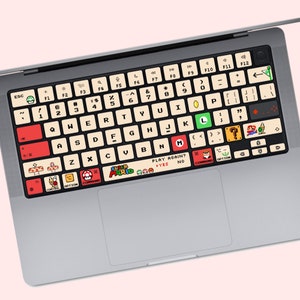 Handmade Customization Super Mario MacBook Keyboard Stickers: M1 Chip ...