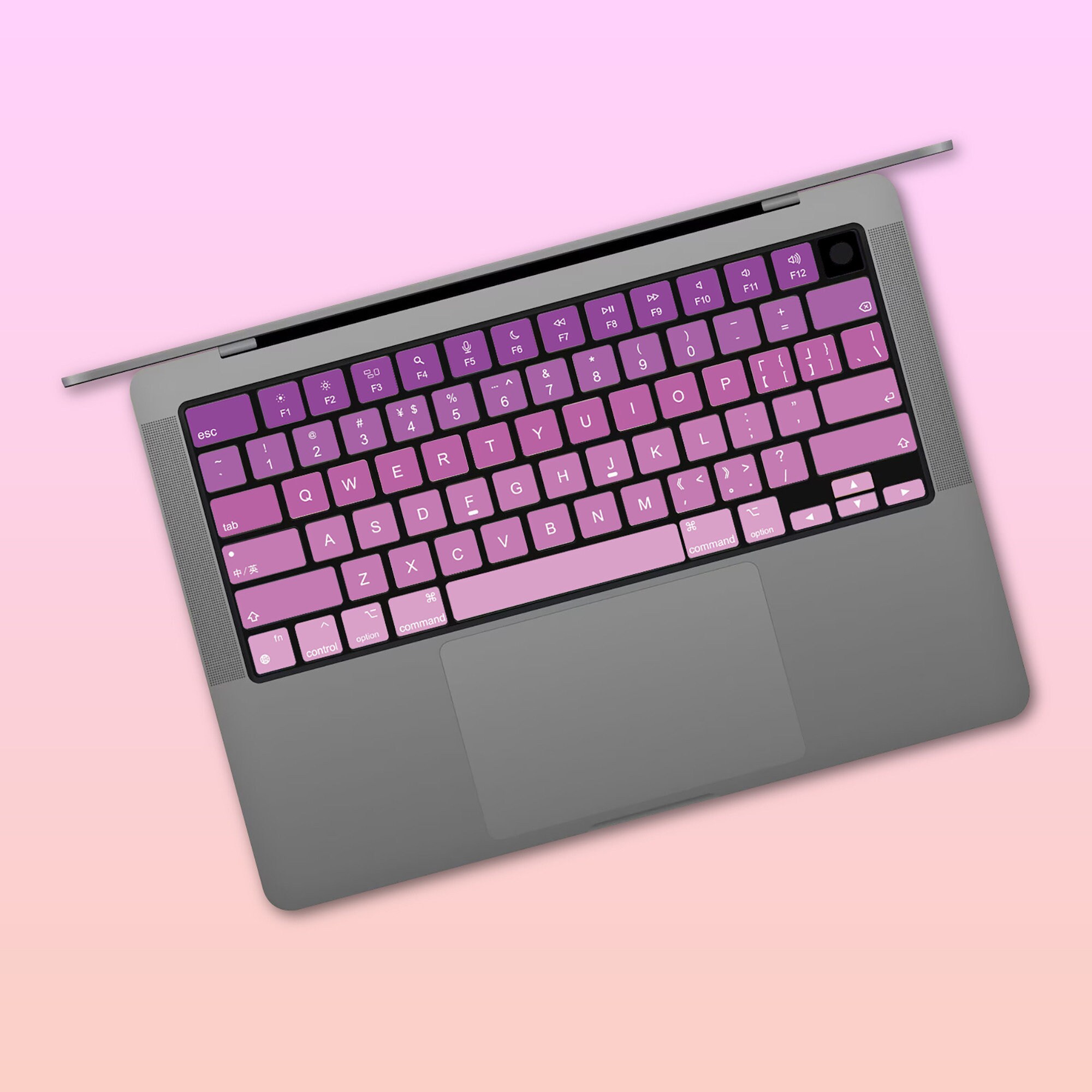 Fantasy Gradient Purple MacBook Keyboard Stickers MacBook Air Vinyl ...