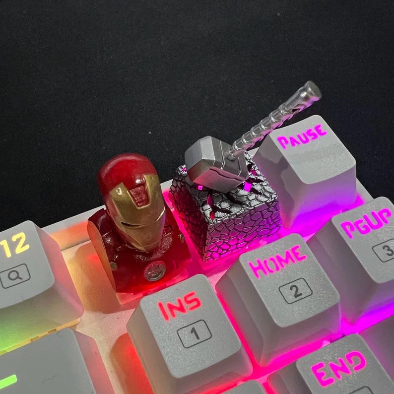 Thor's Hammer Keycap: Handmade Resin Magnet - Mechanical Keyboard Art ...
