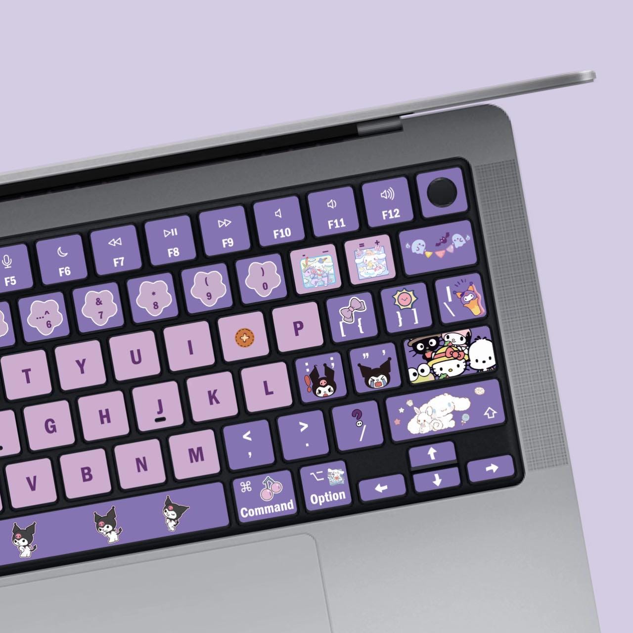 Kuromi Keyboard Cover Film | Anime Keycap Protector Skin for Laptop ...