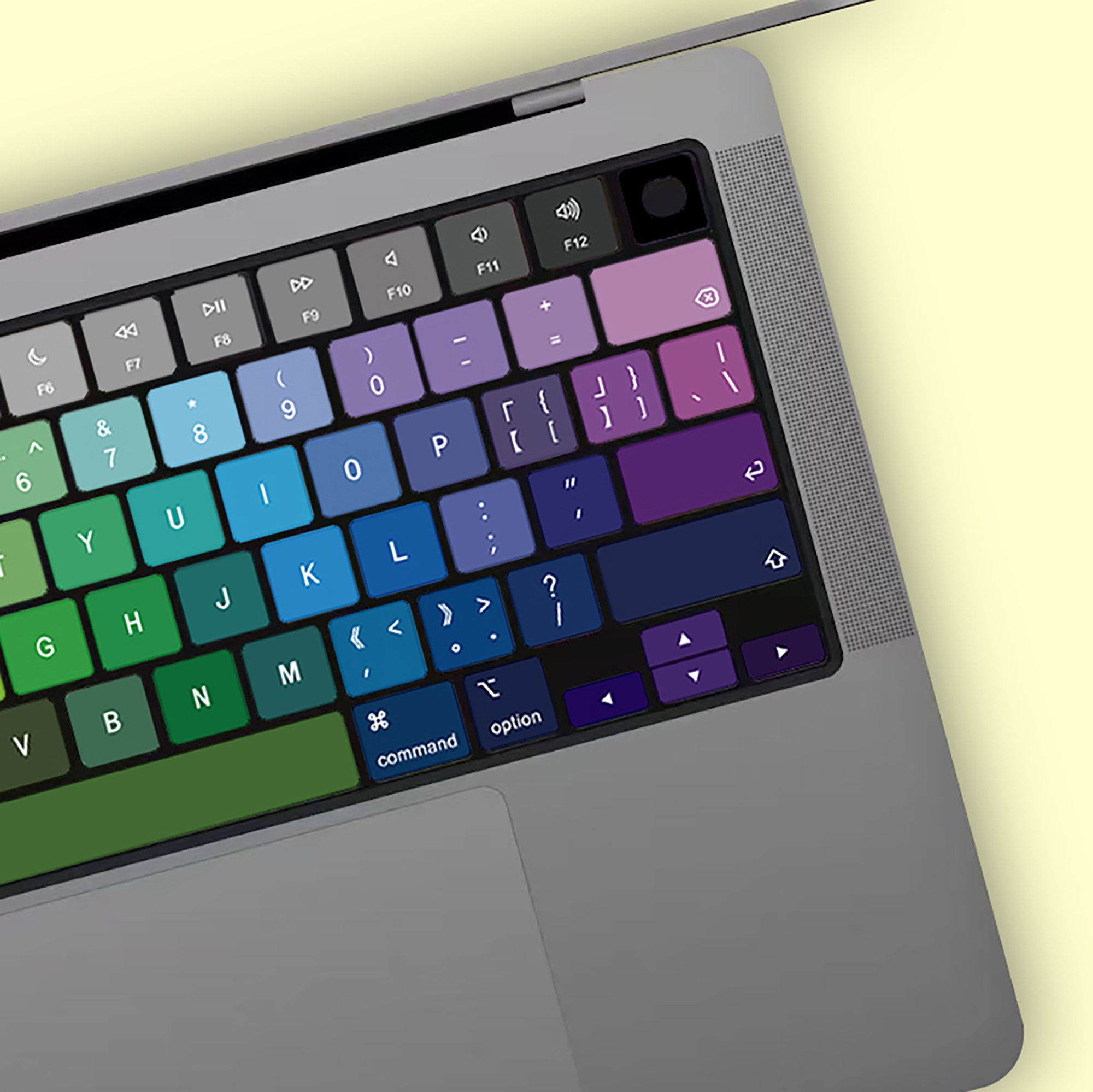 Rainbow Theme MacBook Keyboard Stickers MacBook Air Vinyl Keys Skin ...