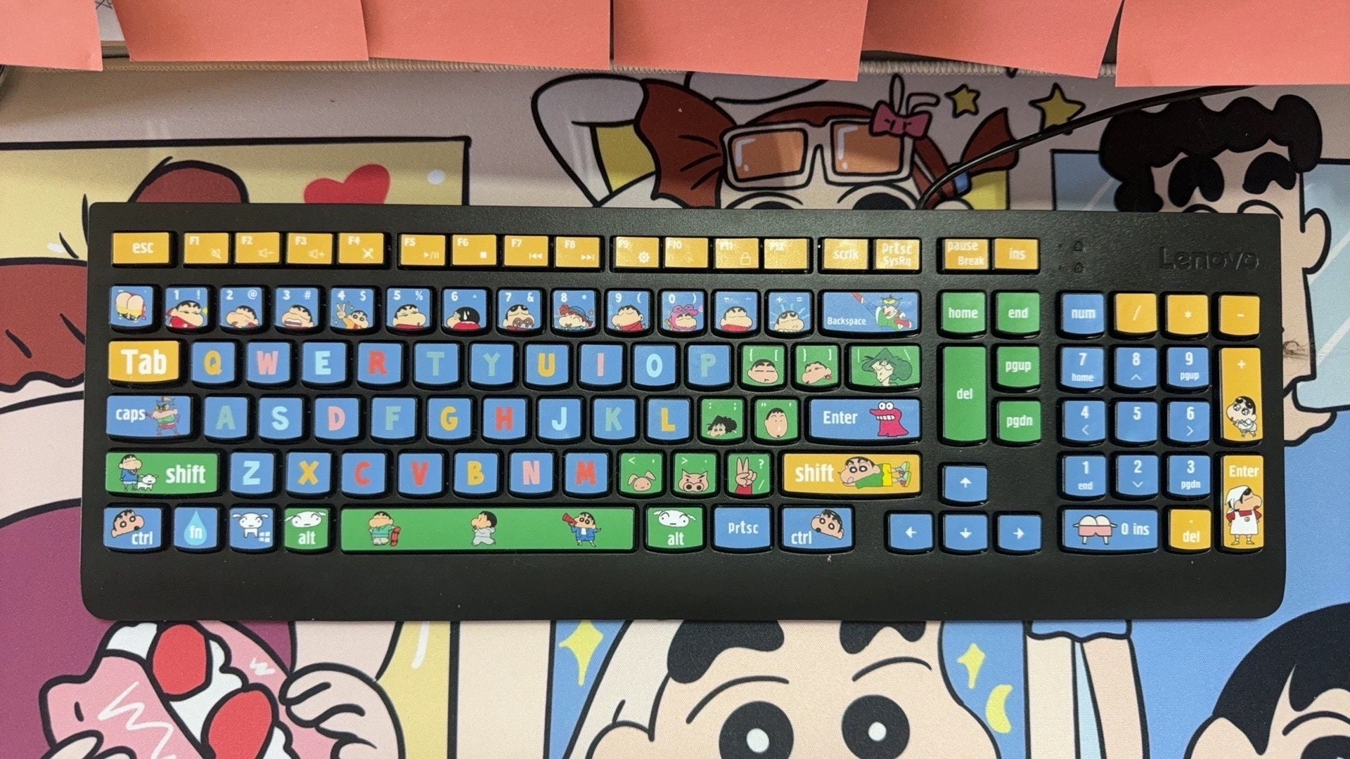 Crayon Shin-cha Mechanical Keyboard Sticker PC Vinyl Decals Skin ...