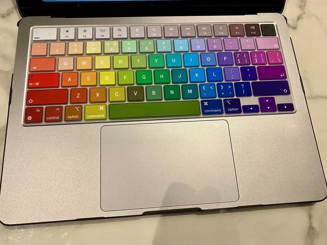 Handmade Customization Rainbow MacBook Keyboard Cover: Protective ...