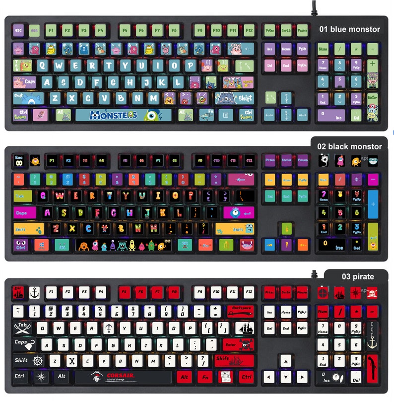 Mechanical Keyboard Sticker PC Vinyl Decals Skin Desktop Keyboard ...