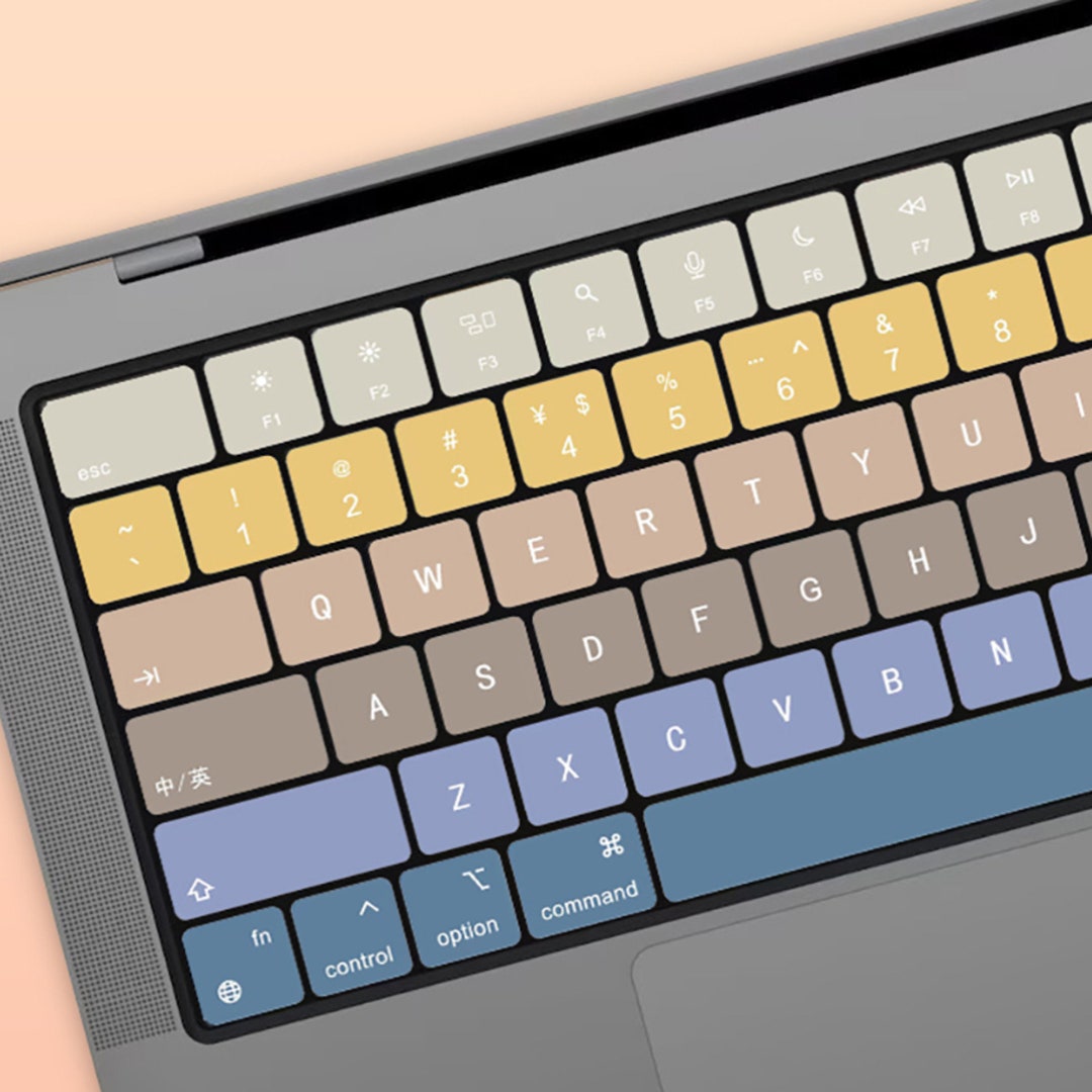 Minimalist MacBook Keyboard Stickers: M1 Chip Vinyl Key Skins - Etsy