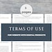 Terms of Use for Website Terms and Conditions Template for Website With ...