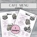 Cafe Menu Template Restaurant Menu Diy Business Menu Template ...