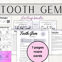 Tooth Gems Price Lists, Tooth Gem Instagram Template, Tooth Jewelry ...