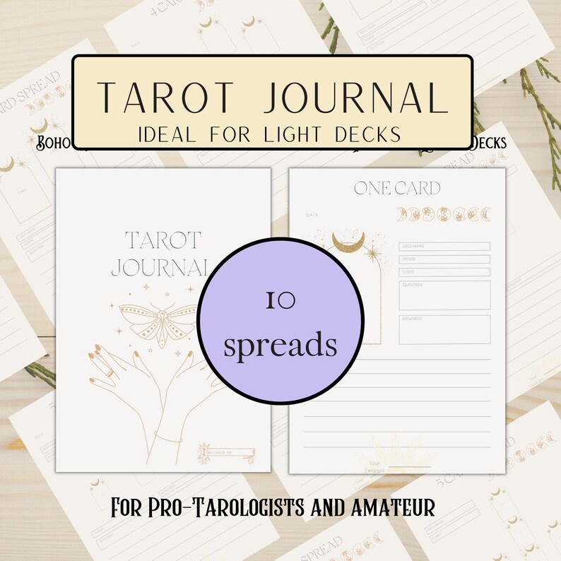 Tarot Coach Template Professional Tarot Reader Spreads Design Template ...