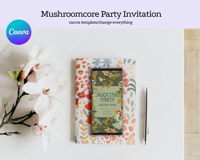 Mushroomgore Aesthetic Party Invitation Cocktail Party Invite Printable ...