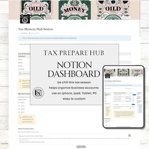 Tax Deduction Tracker Tax Return Binder Tax Return Notion Template Tax ...