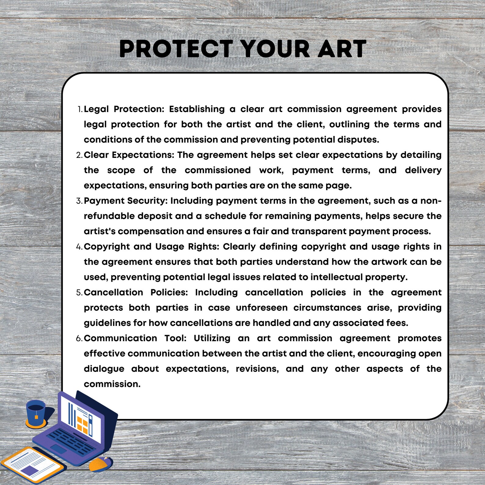 Digital Artist Commission Form Art Commission Agreement Artwork ...