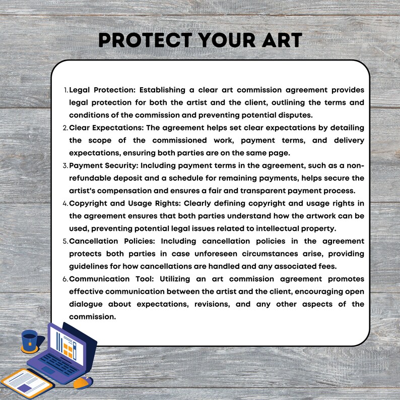 Digital Artist Commission Form Art Commission Agreement Artwork ...