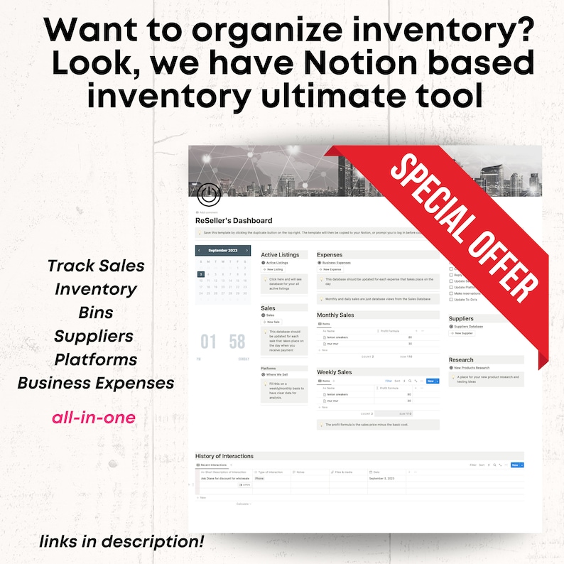Editable Inventory Management Form Inventory Tracker PDF Product ...