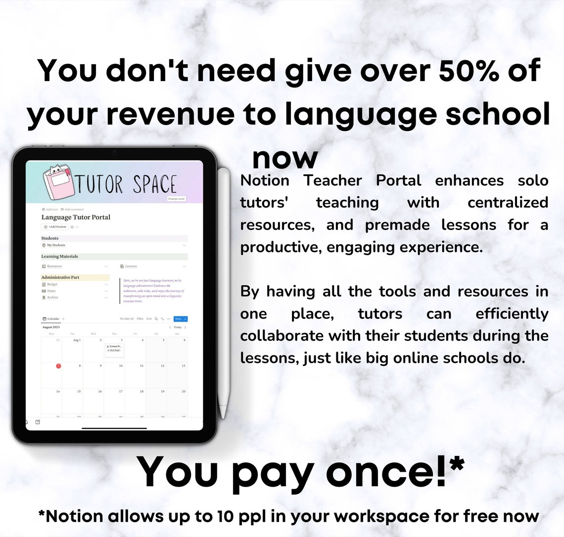 Private Language Tutor Portal Language Tutoring Online Portal - Etsy