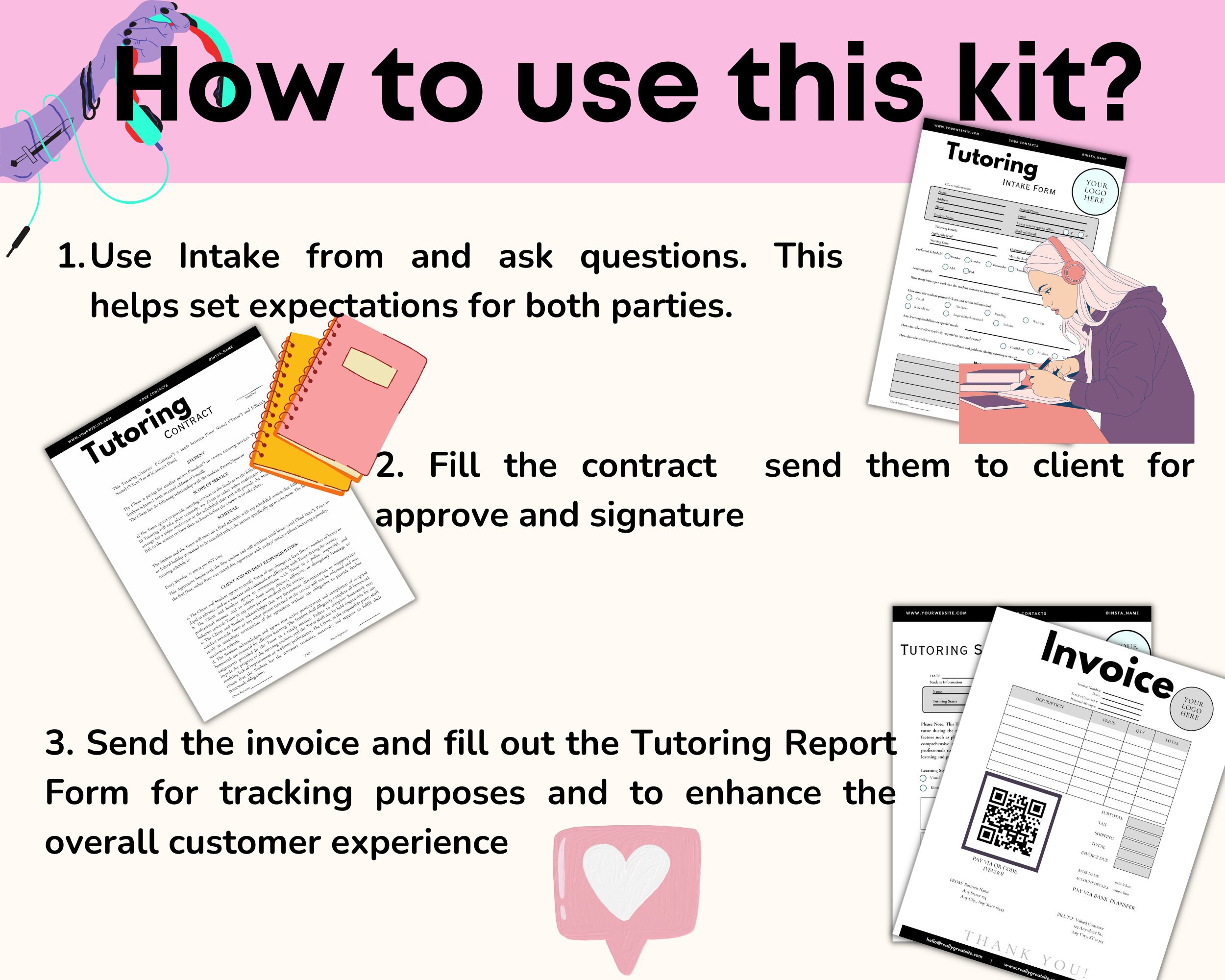 Private Tutor Contract 2024 Student Intake Form Tutoring Agreement ...