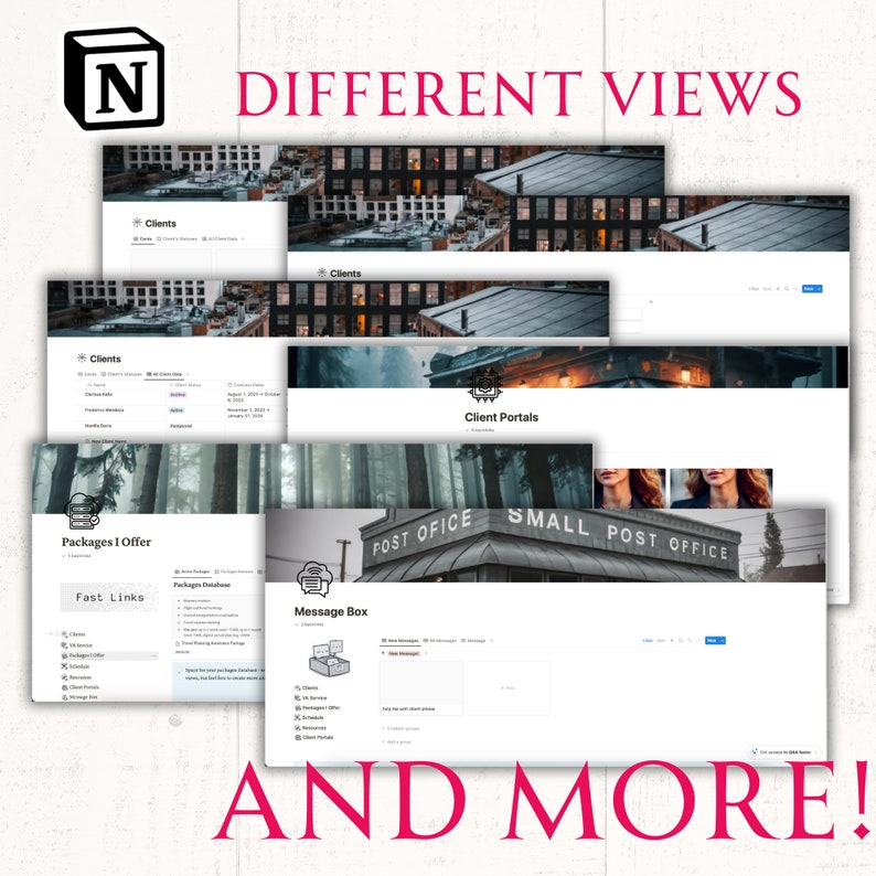 Virtual Assistant Notion Client Portal Executive Virtual Assistant Toolkit Virtual Assistant ...