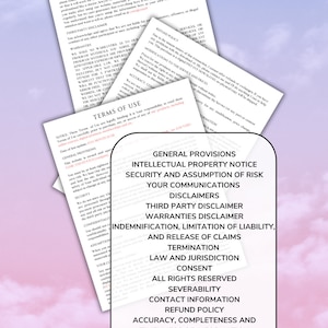 Terms of Use for Website Terms and Conditions Template for Website With ...