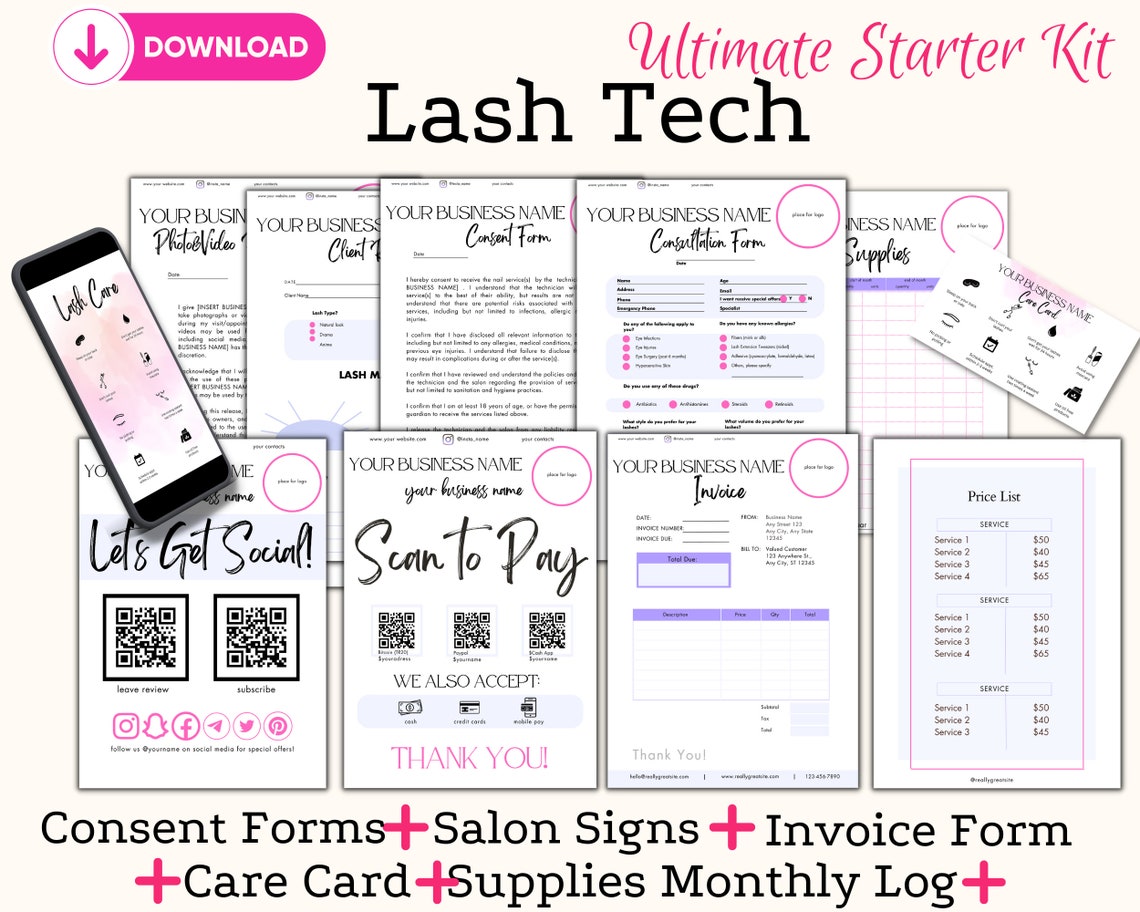 Lash Consent Form Lash Extension Consent Form Lash Client - Etsy