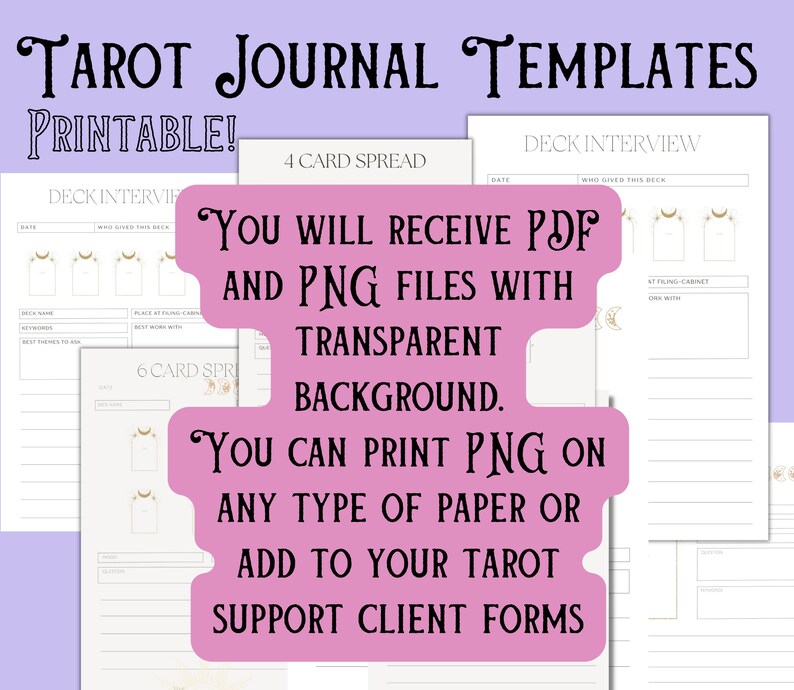 Tarot Coach Template Professional Tarot Reader Spreads Design Template ...