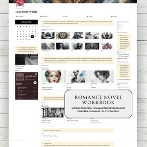 Notion Template Writer Bundle Plot Outline World Creation System for Writer Organizer Novel ...
