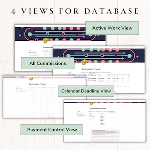 Art Commission Tracker Template Notion Artist Organizer Art Commissions ...