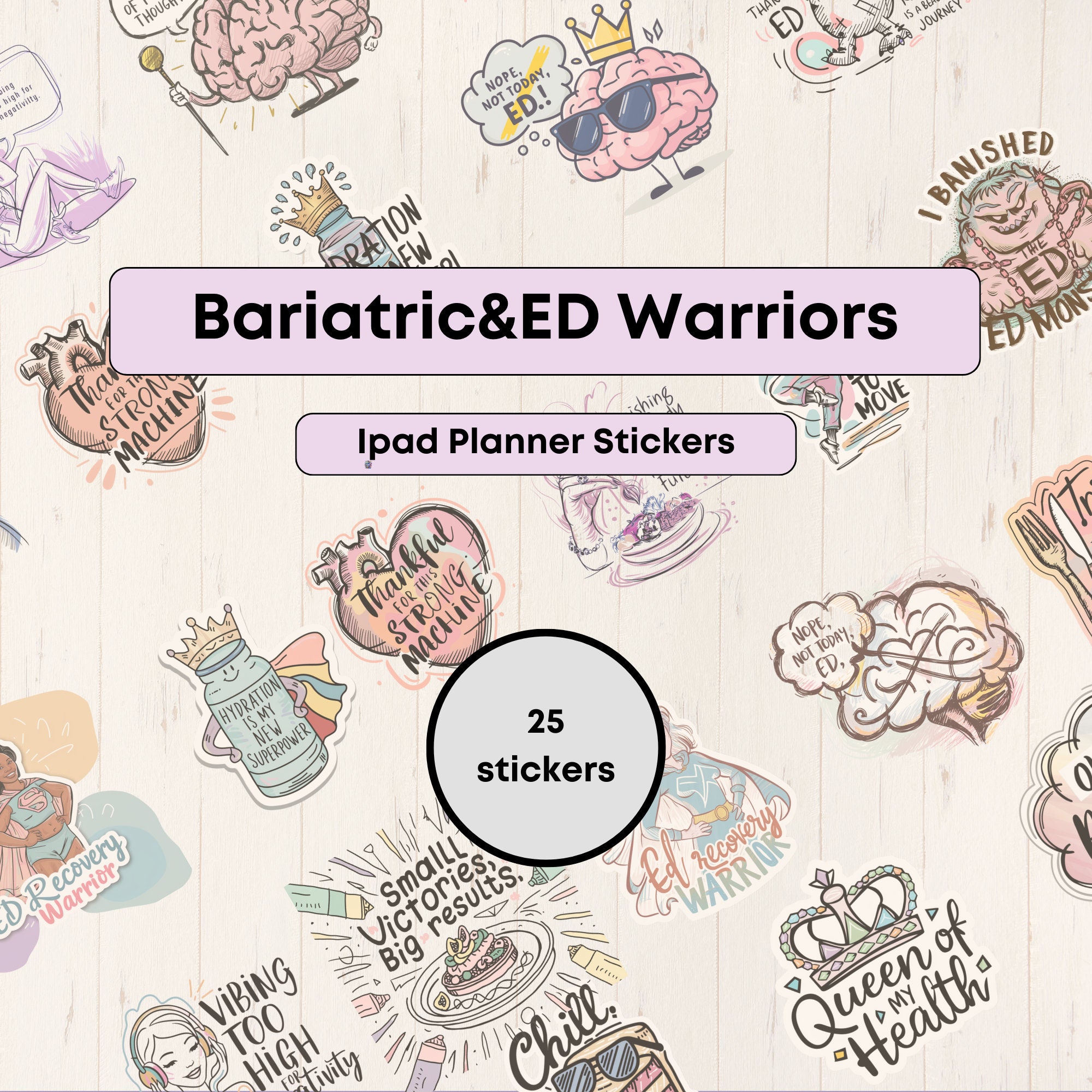 Bariatric Stickers for Goodnotes Success Bariatric Patient Stickers ...