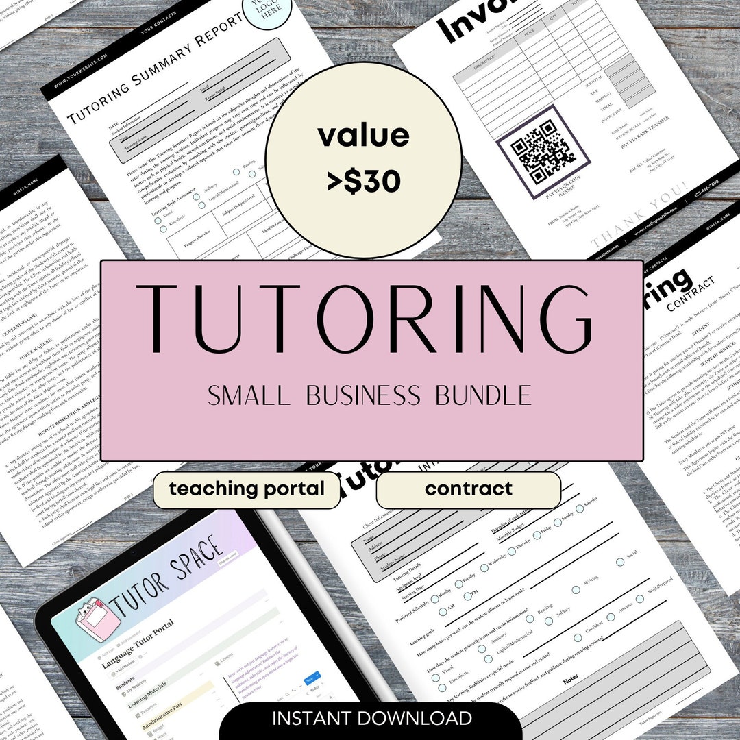 Private Tutor Contract 2024 Student Intake Form Tutoring Agreement ...