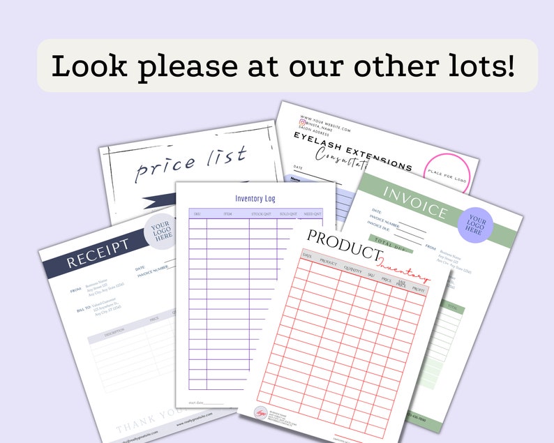 Printable Inventory Tracker, Inventory Sheet, Craft Business Supplies ...