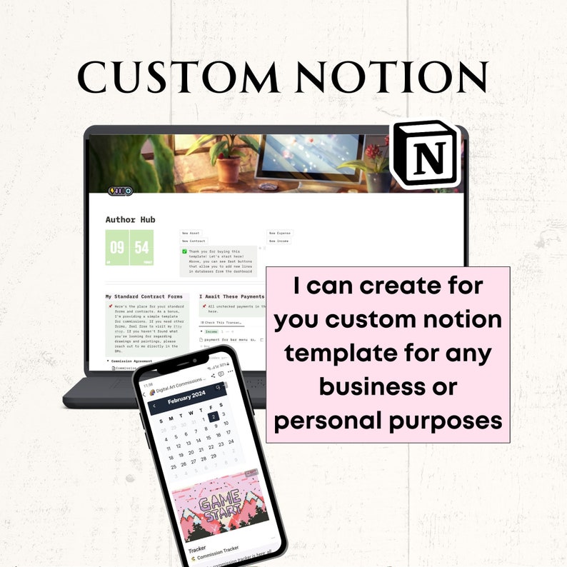 Custom Notion Create Notion Template By Your Order Customizable Notion Template As A T Add On