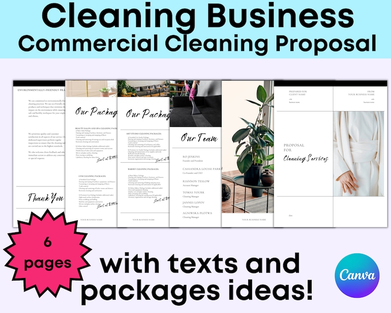 Cleaning Business Proposal Commercial Cleaning Packages Ideas for ...
