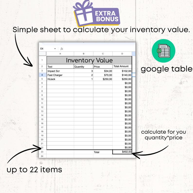 Editable Inventory Management Form Inventory Tracker PDF Product ...