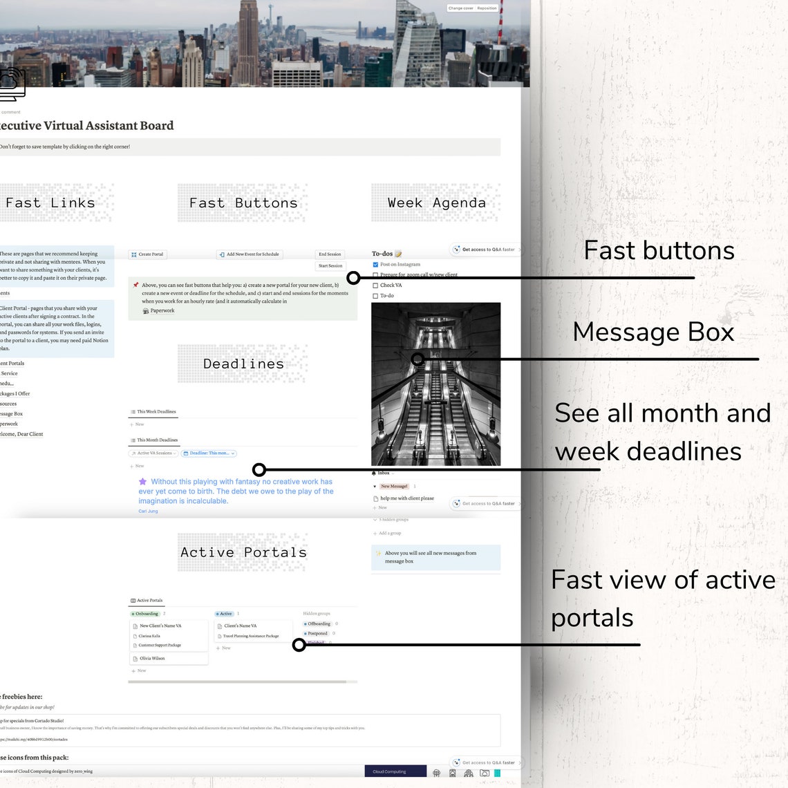 Virtual Assistant Notion Client Portal Executive Virtual Assistant Toolkit Virtual Assistant ...