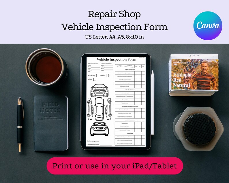 Appointment Book Vehicle Repair Shop Mobile Mechanic Client Record Book ...