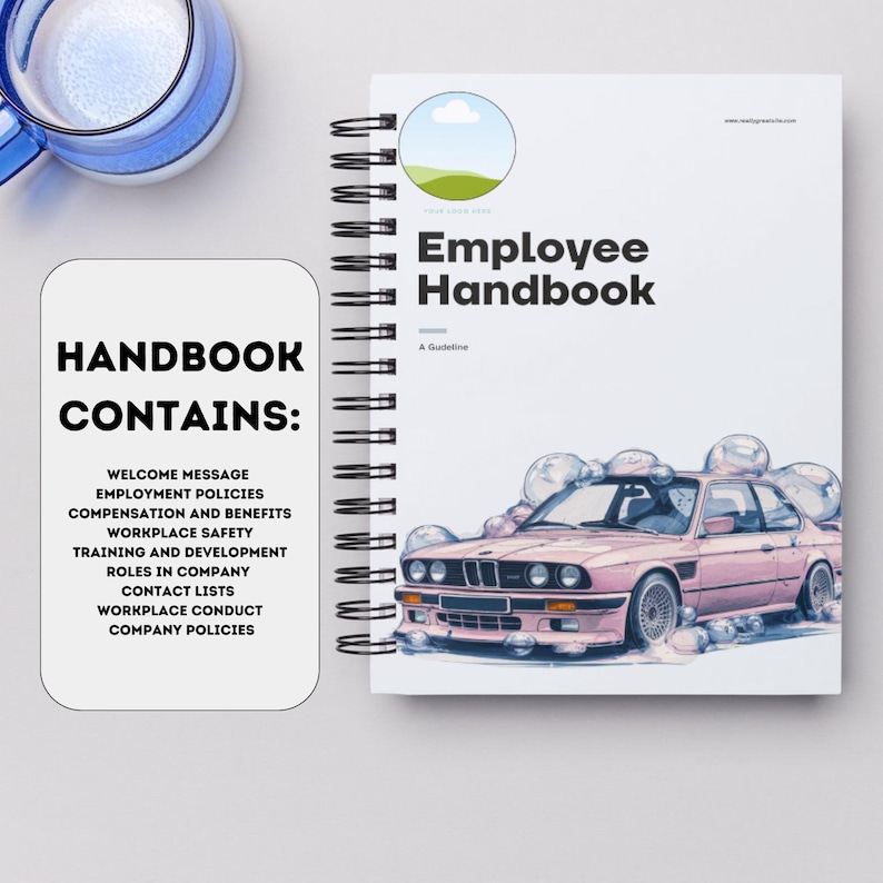 Car Detailing Employee Handbook Template: Small Business Canva, Digital ...