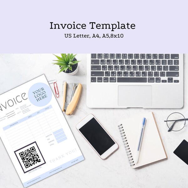 Qr Code Receipt Template - Etsy