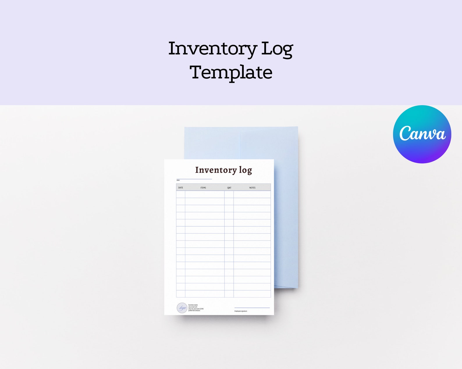 Printable Inventory Tracking Sheet Inventory Log Product Inventory List Inventory Template ...