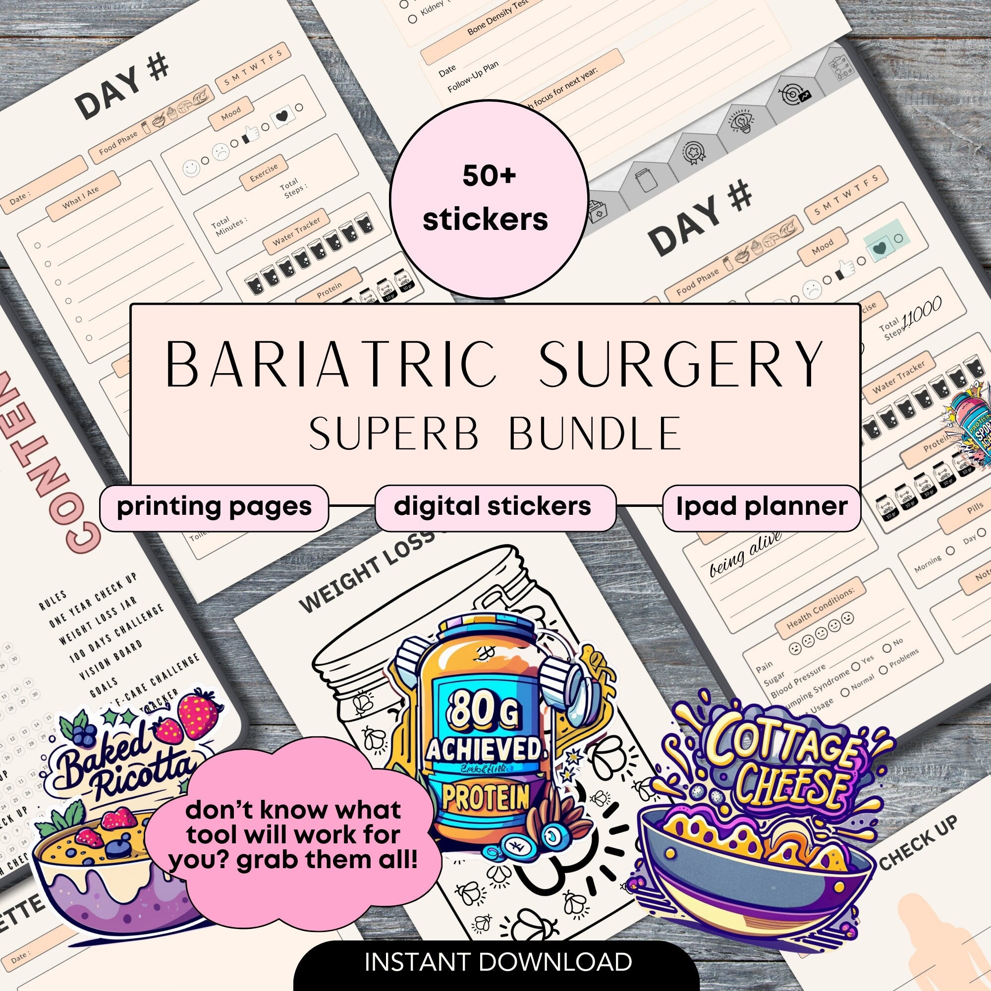 Bariatric Surgery Superb Bundle Gastric Bypass Gastric Sleeve Tracker ...