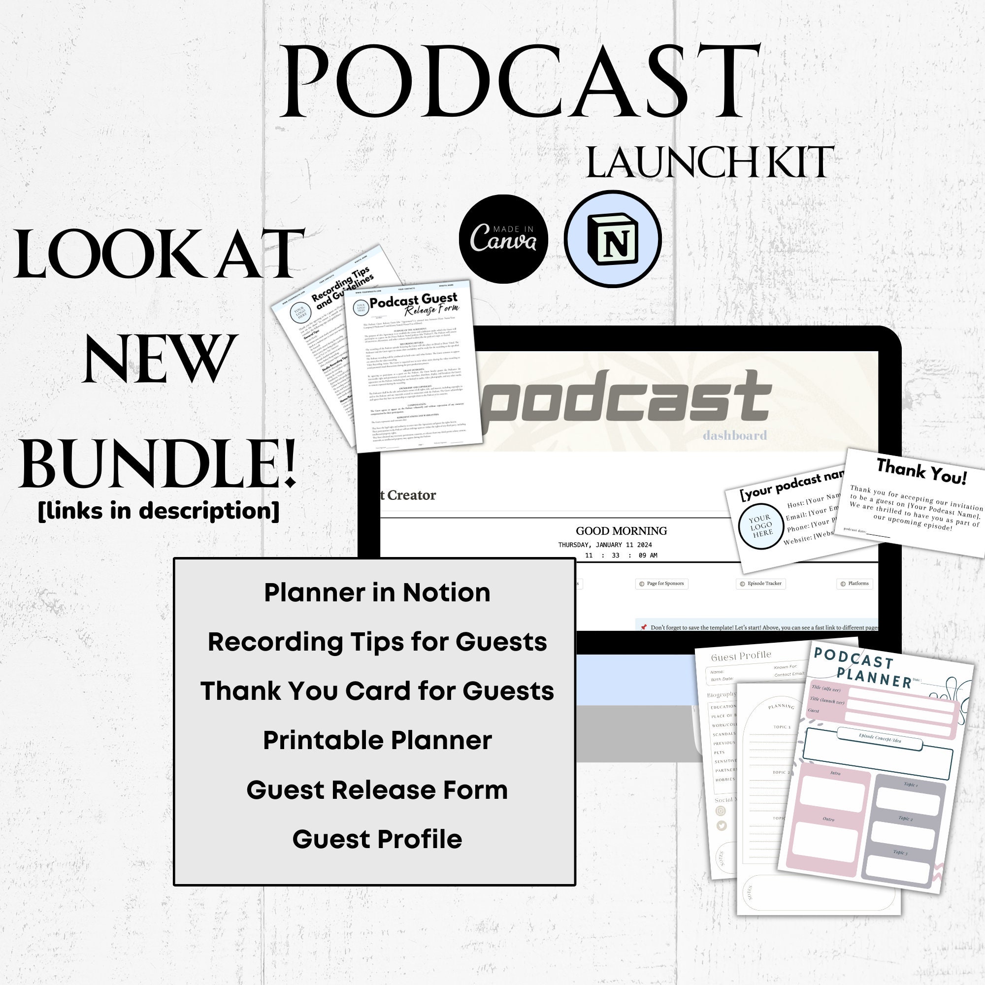 Podcast Agreement Podcast Guest Release Form Podcast Branding Template ...